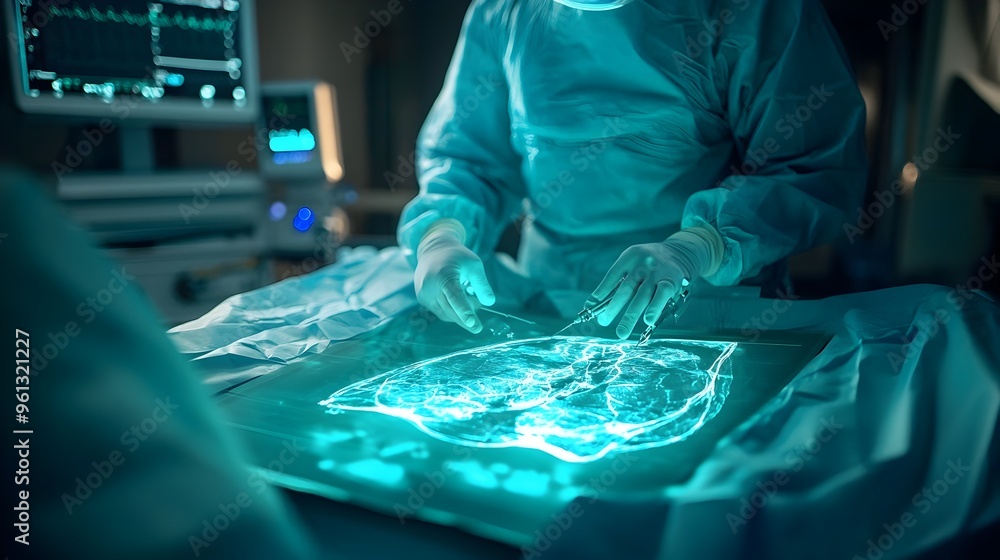 Holographic visualization of the human gallbladder during a surgical ...