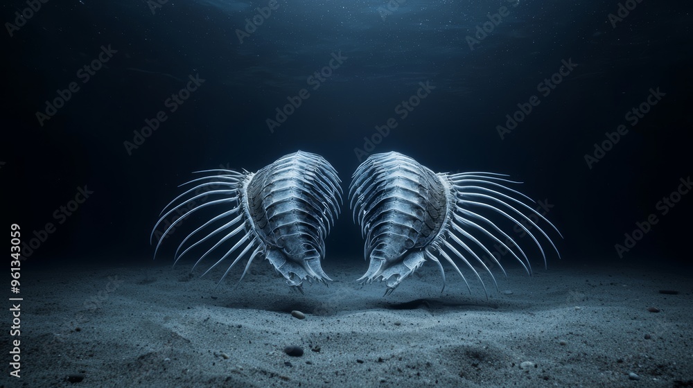 Symmetry in the Fossils of Cambrian Trilobites, Analyze the symmetrical ...