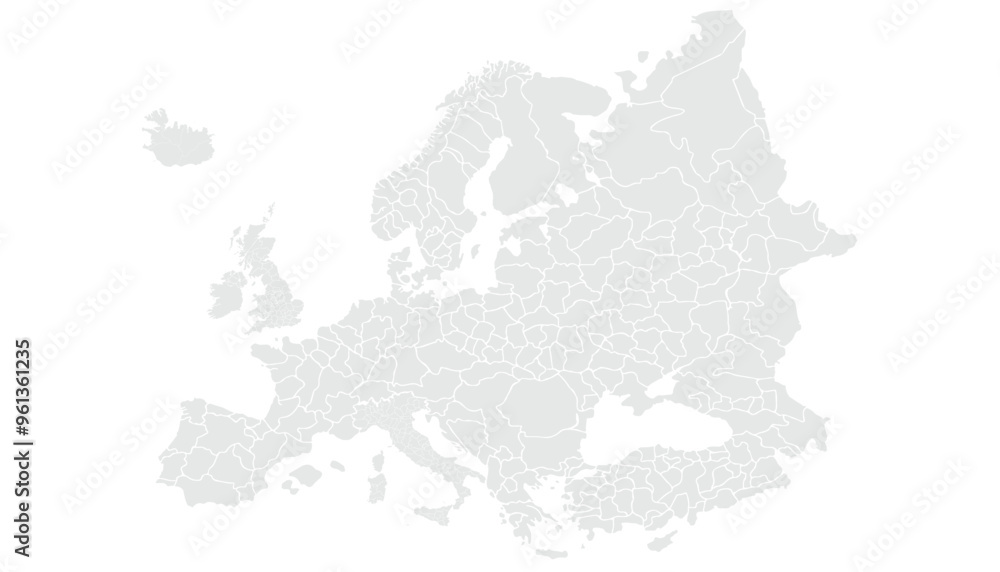 Europe map isolated on white background. for website layouts ...