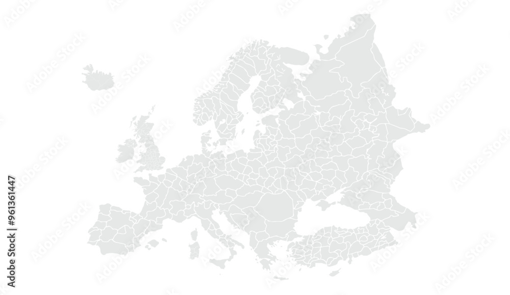 Europe map isolated on white background. for website layouts ...