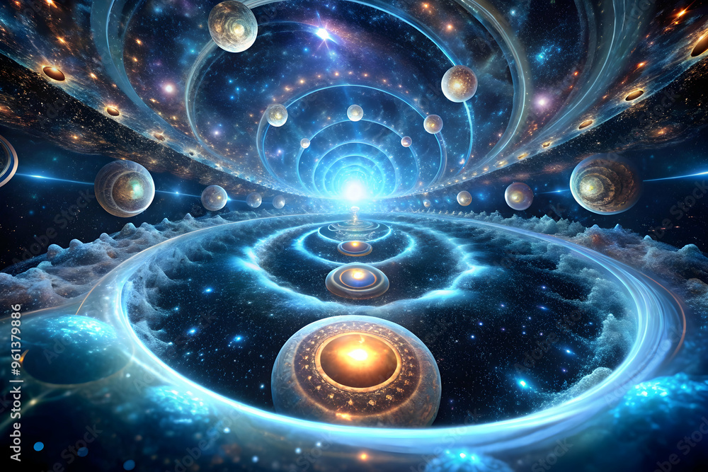 Cosmic Genesis: A Journey Through Time and Space - A vibrant tapestry ...
