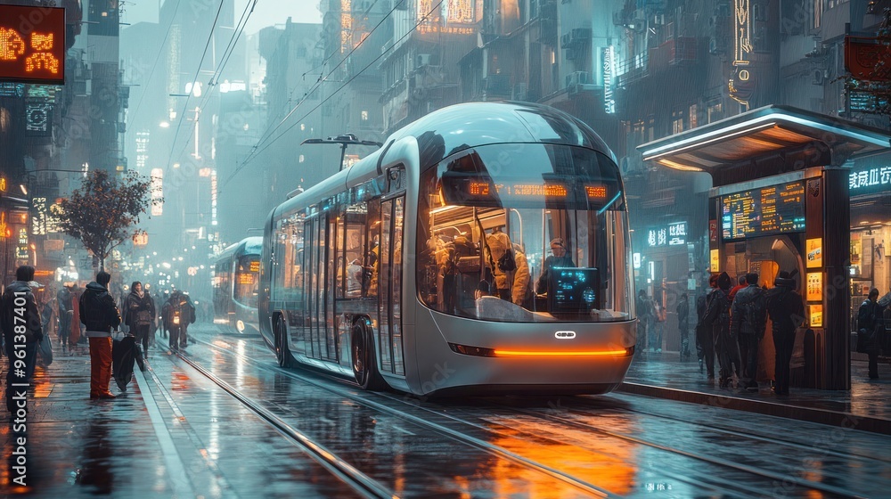 Poster, Foto Autonomous transportation systems for safer cities, AI ...