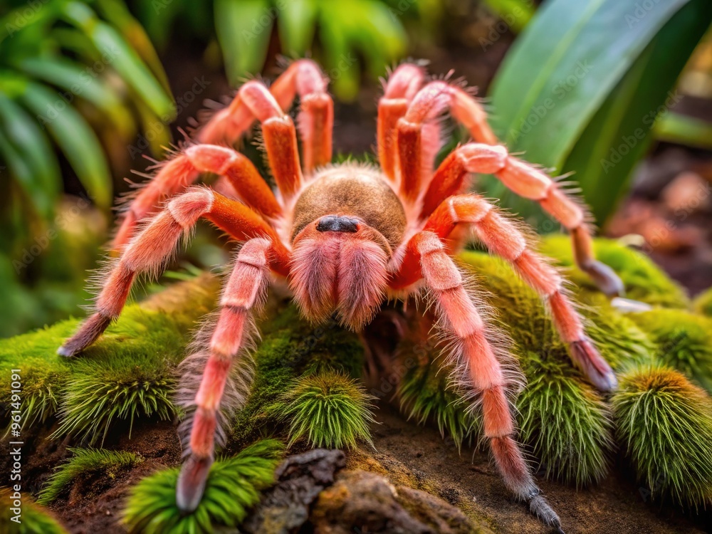 Vibrant close-up of a Monkey Spider, also known as a Brazilian Salmon ...