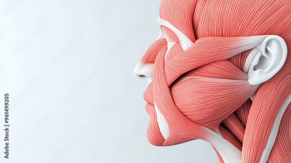 Endomysium, connective tissue surrounding muscle fibers, detailed ...