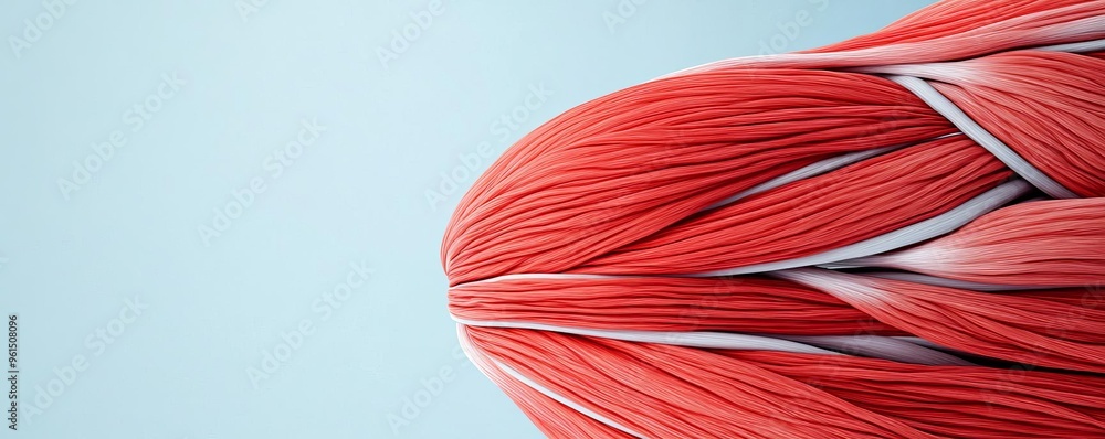 Perimysium, connective tissue layer encasing muscle fascicles, detailed ...