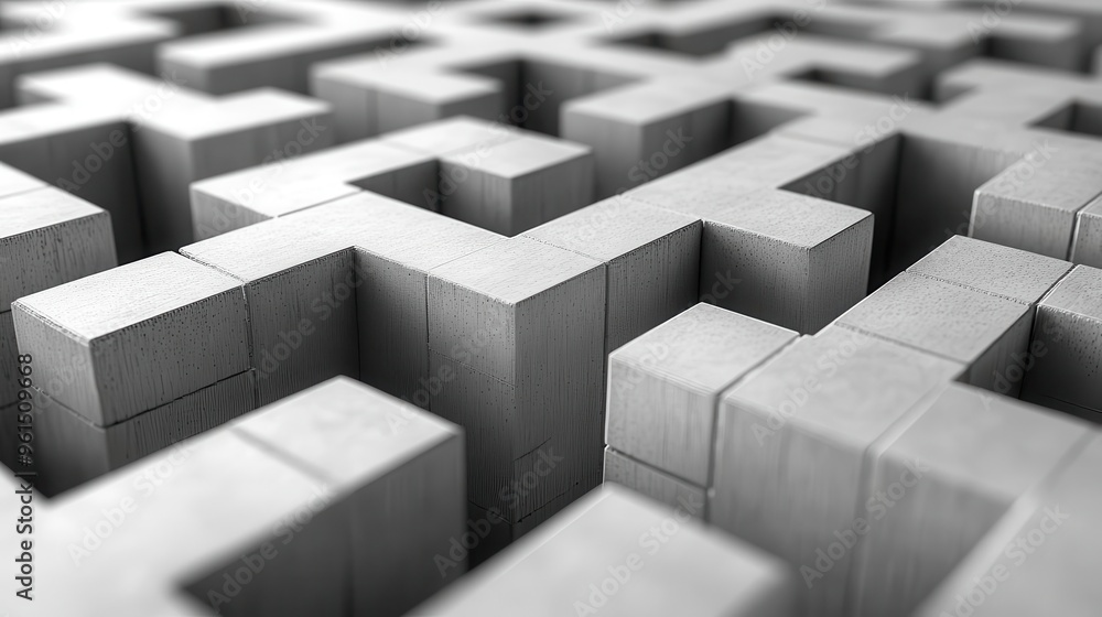 dimensional illusion a hypnotic tessellation of cubes seemingly ...