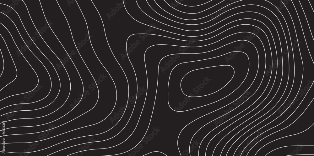 Black topology topography vector abstract design digital background ...