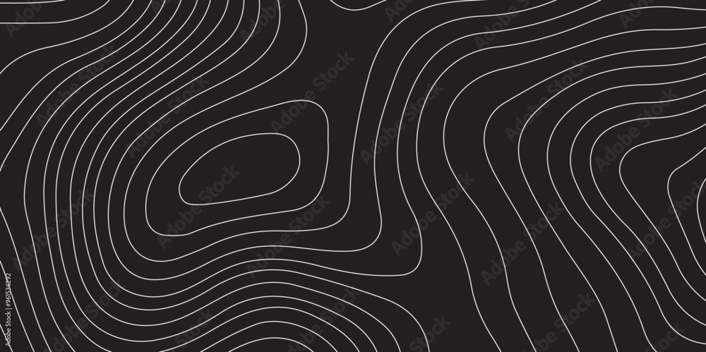 Black topology topography vector abstract design digital background ...