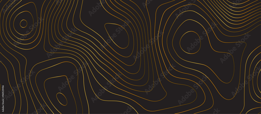 Black topology topography vector abstract design digital background ...