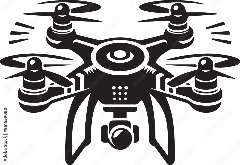 drone vector art,graphics drone icon set,vintage illustration drone ...