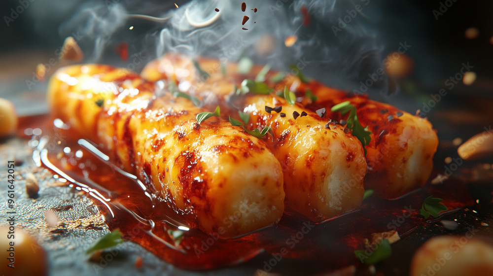 Hot Crispy delicious fried mozzarella cheese sticks. Deep fried cheese ...