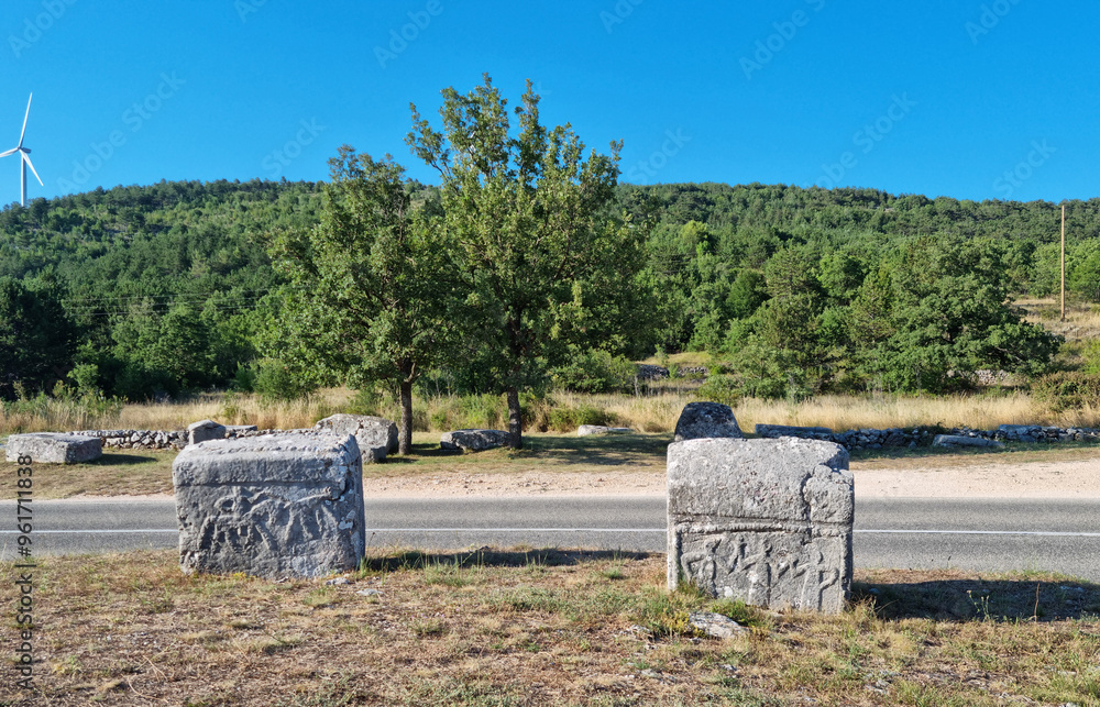 Necropolis Velika and Mala Crljivica (Big and Small Crljivica) near the ...