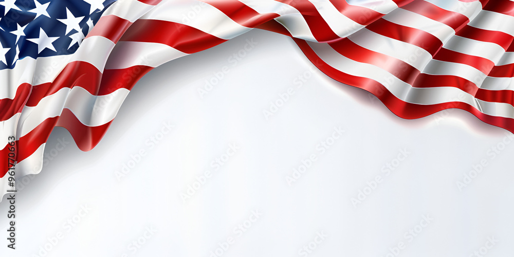 American Flag Fourth July Patriotic Frame Border, American flag, Fourth ...