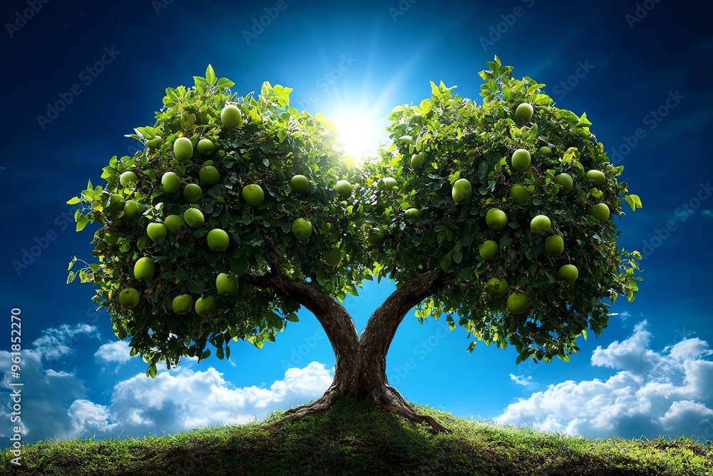 Adam and Eve, garden imagery, symbols of fertility the lush Garden of ...