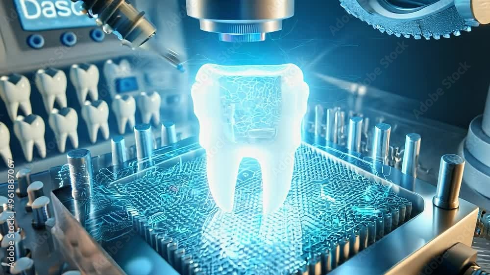 Advanced Tooth Manufacturing Process in High-Tech Dental Factory ...