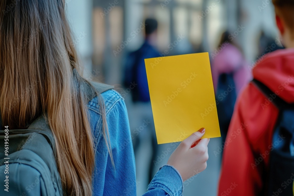 Cheat. Close-up Communication of Students Passing Cheat Note, Exam ...