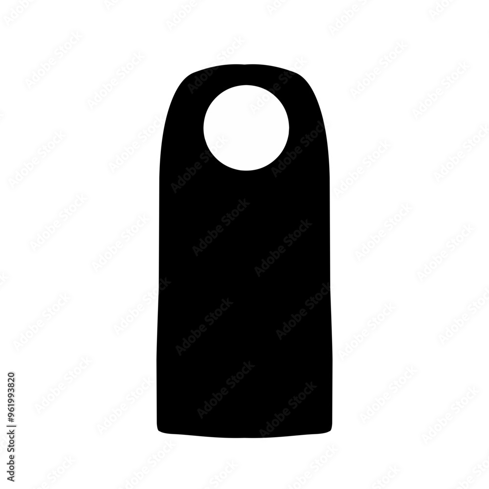 Cow Tag icon Ear tag sign beefs symbol or logo flat sign, Black ...