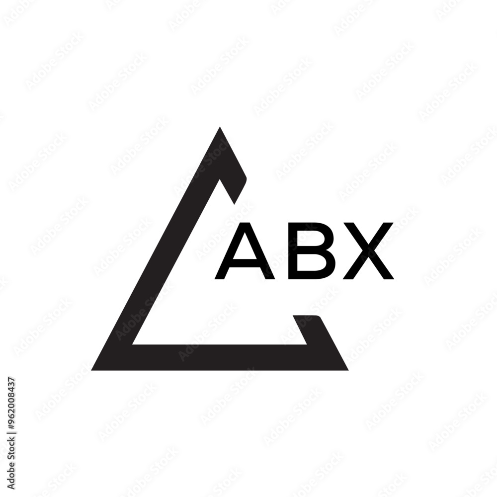 ABX letter logo. best beauty icon for parlor and saloon yellow image on ...
