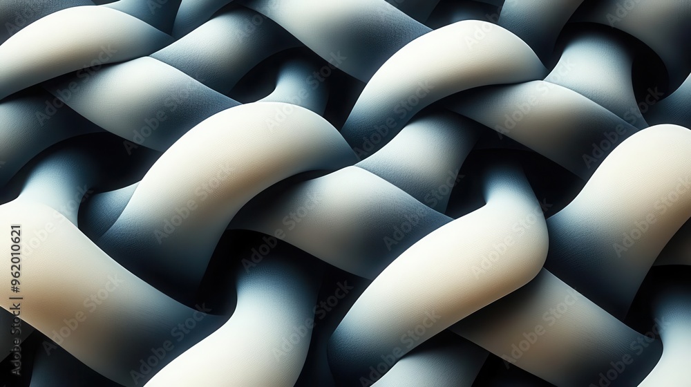 sleek geometric pattern featuring interlocking shapes in monochromatic ...