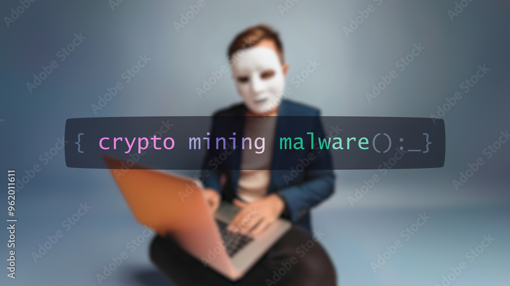 Cybersecurity concept code attack on foreground screen, hacker ...