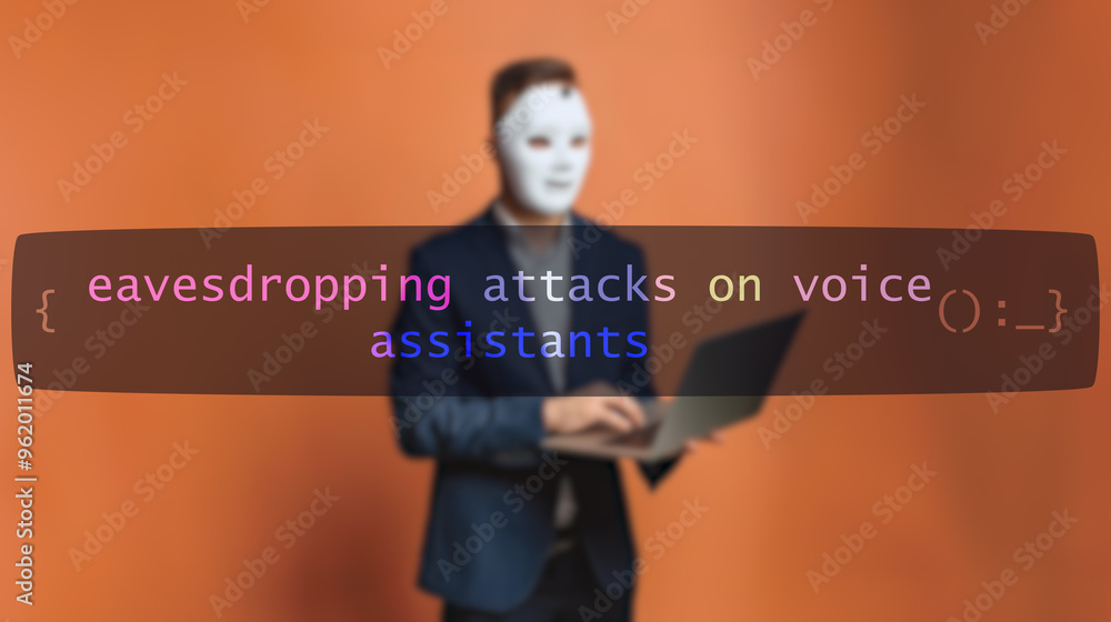 Cybersecurity concept code attack on foreground screen, hacker ...