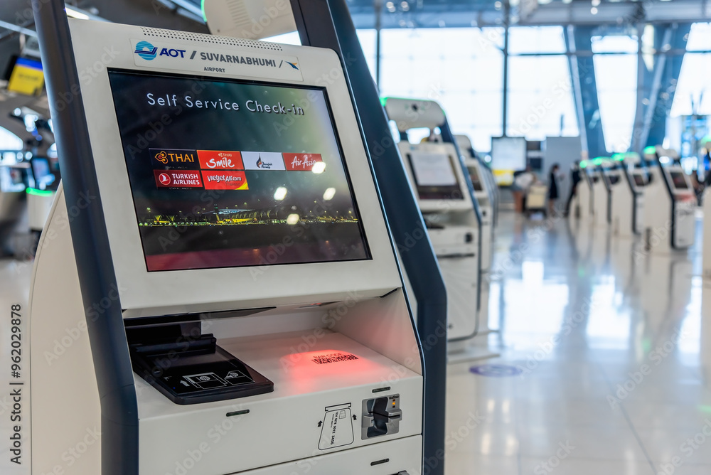 Bangkok, Thailand - November 28, 2023 : Bangkok Suvarnabhumi airport ...