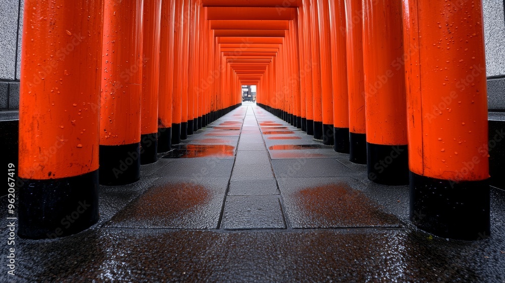 Symmetry in Temple Gates (Torii), Explore the symmetrical design of ...