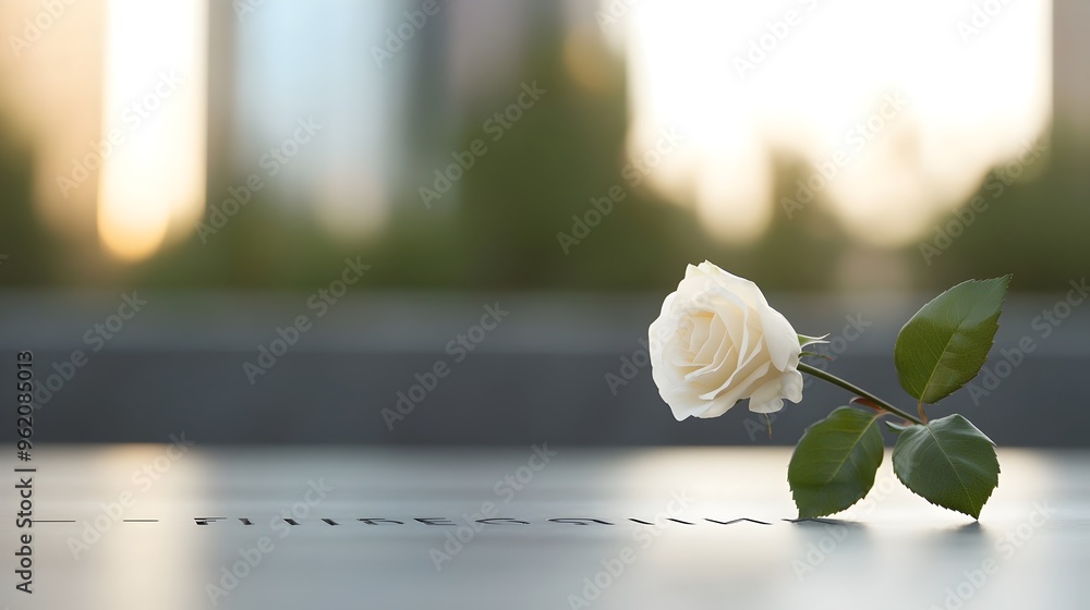 Reflection of Remembrance - Tranquil Scene at Ground Zero with White ...