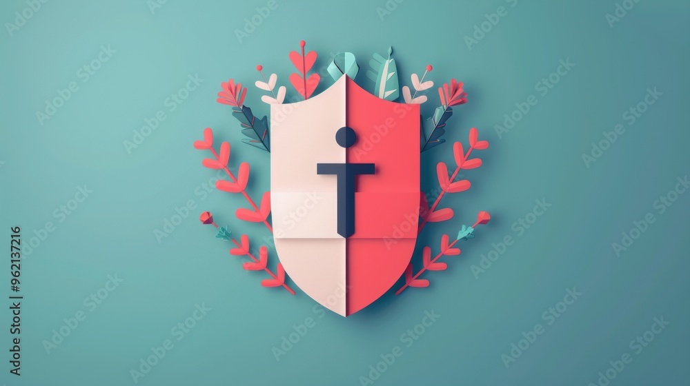 A graphical representation of a shield with multiple layers, each layer ...