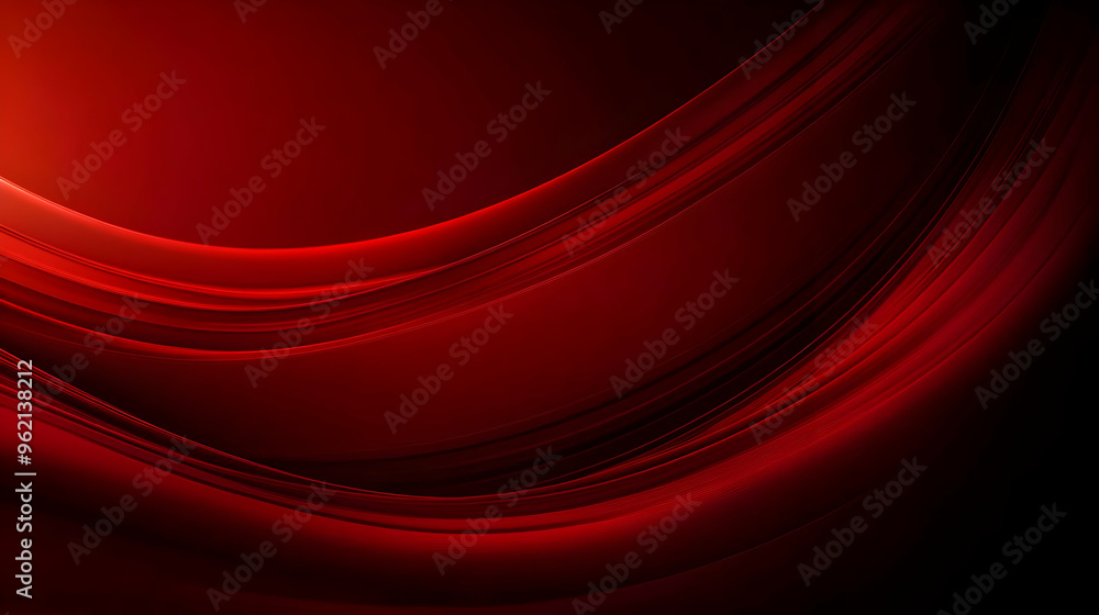 Abstract Red Curved Lines Background Animation with Smooth Transitions ...