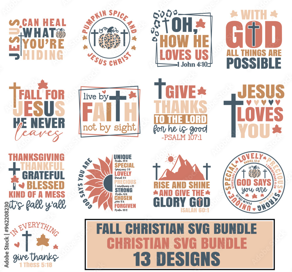 Fall Christian SVG Bundle, Christian SVG Bundle, Bible verses SVG ...