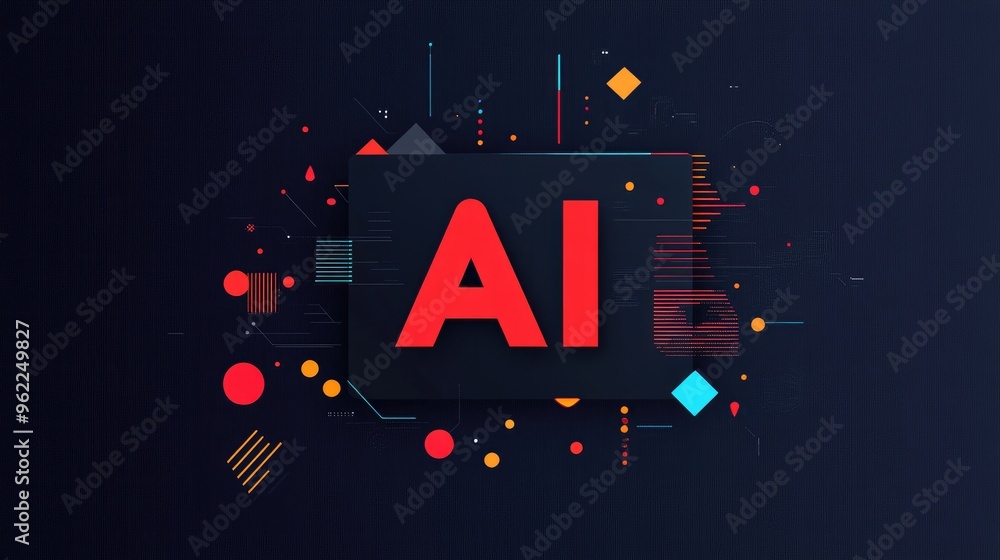 Contemporary logo design with "AI" in a bold, cutting-edge font ...