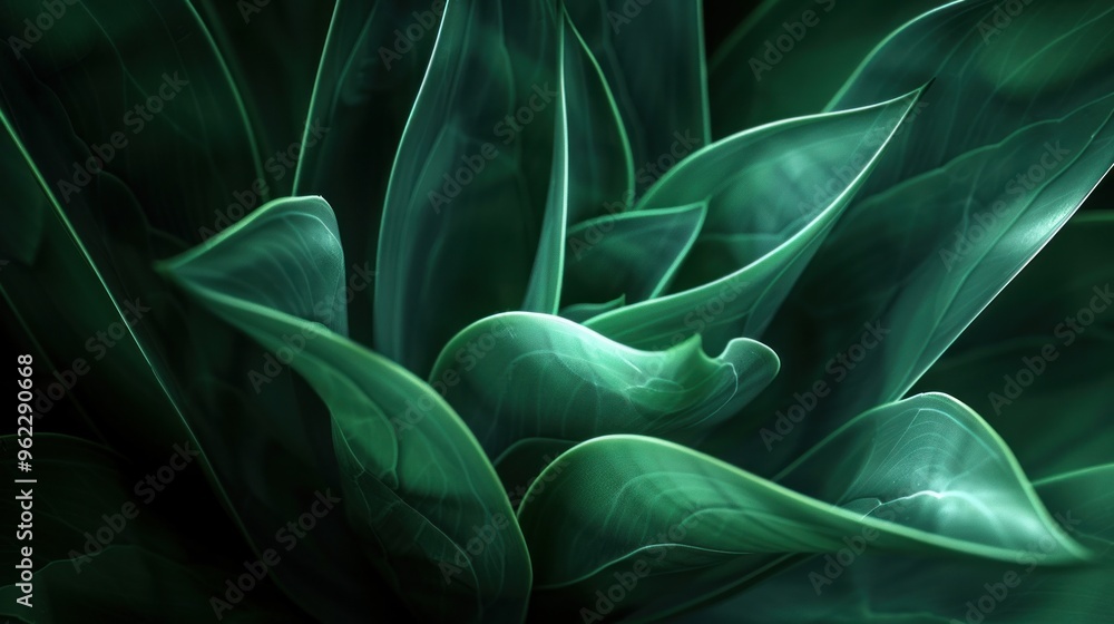 Cactus plant Agave attenuata soft details texture. Natural abstract ...
