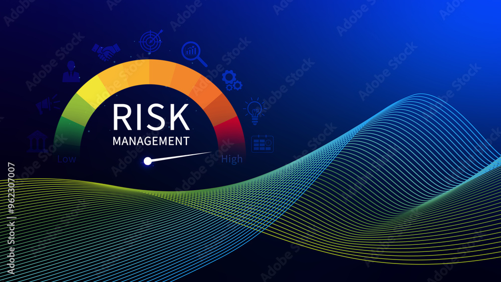 RISK concept, analyzing risk and opportunities to planning business via ...