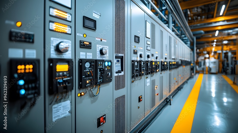 highvoltage, transformer, industrial, facility, cables, thick ...