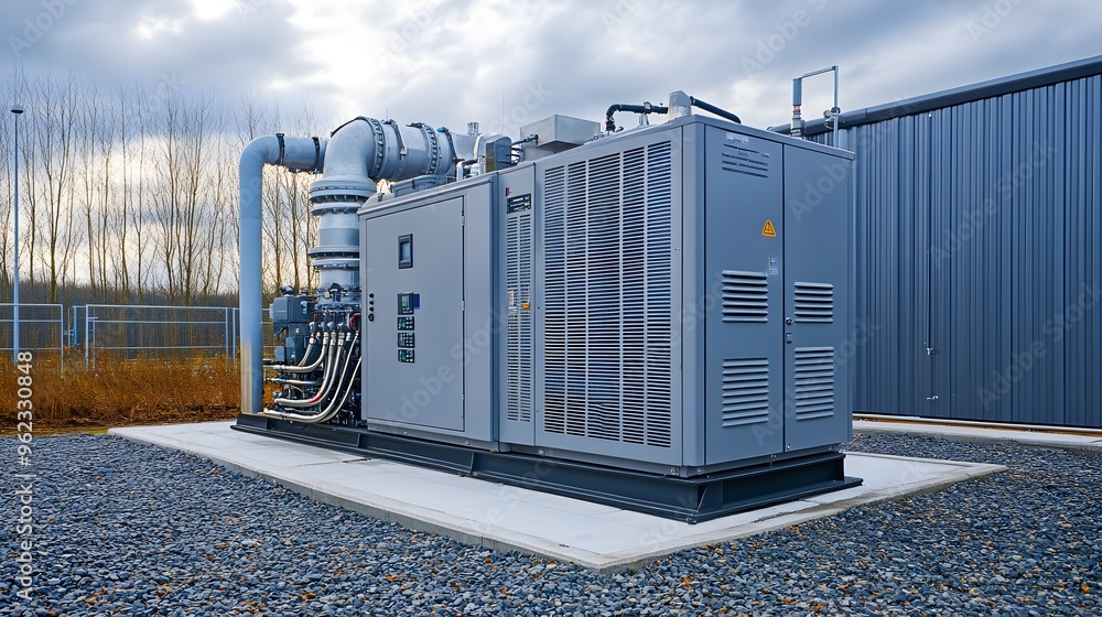 High Voltage Transformer A high-voltage transformer sitting outside an ...