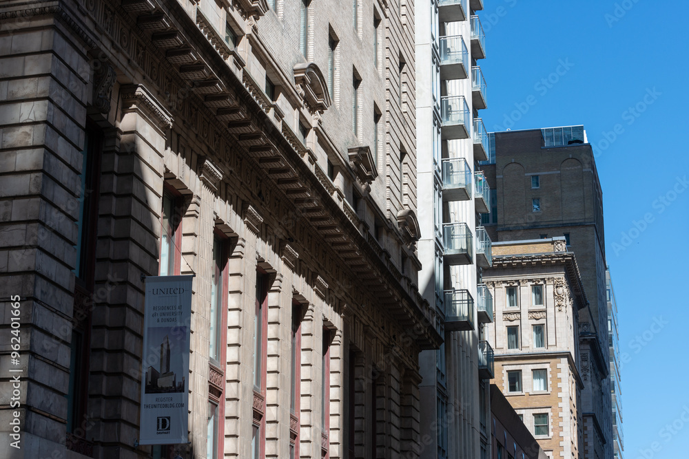 exterior detail of Trader's Bank Building an early skyscraper completed ...