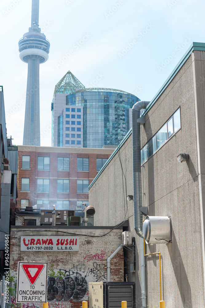 curious contrasts of architectural spaces (including ghost sign of ...