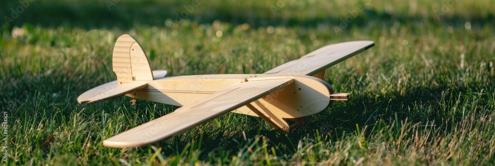 Constructing a wooden airplane model wing segment with assembly ...