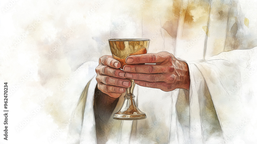 Communion sacred sacrament where believers partake of bread and wine ...