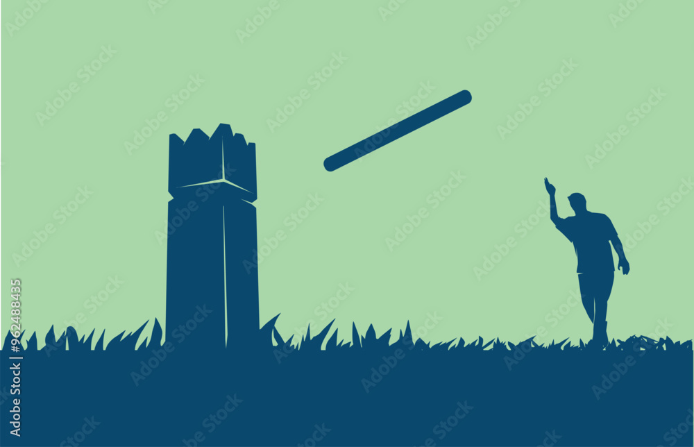 Premium Illustration of kubb game best for your digital graphic and ...