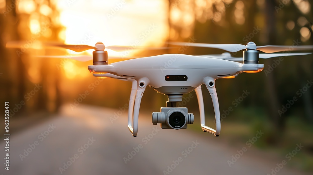 42 An AI-powered drone mapping a remote area in real-time, symbolizing exploration and discovery ...