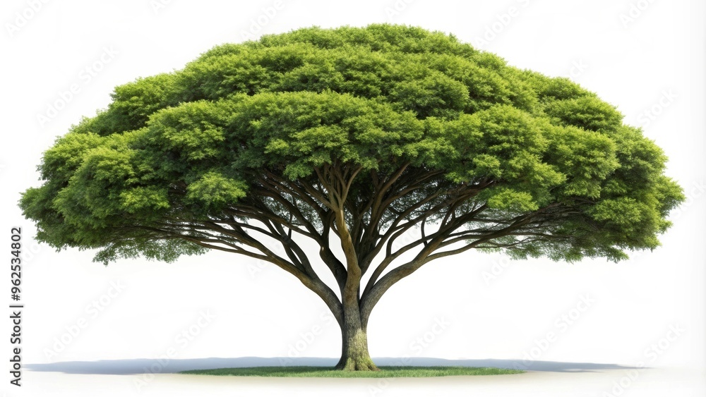 Front view of a Sumauma tree with a watermark on its trunk, Sumauma ...