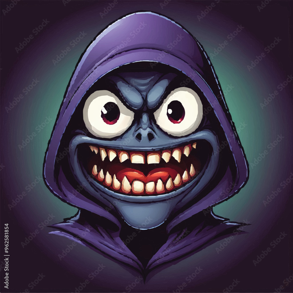 Fantasy RPG Game Character monsters and hero Icons Illustration. Hell ...