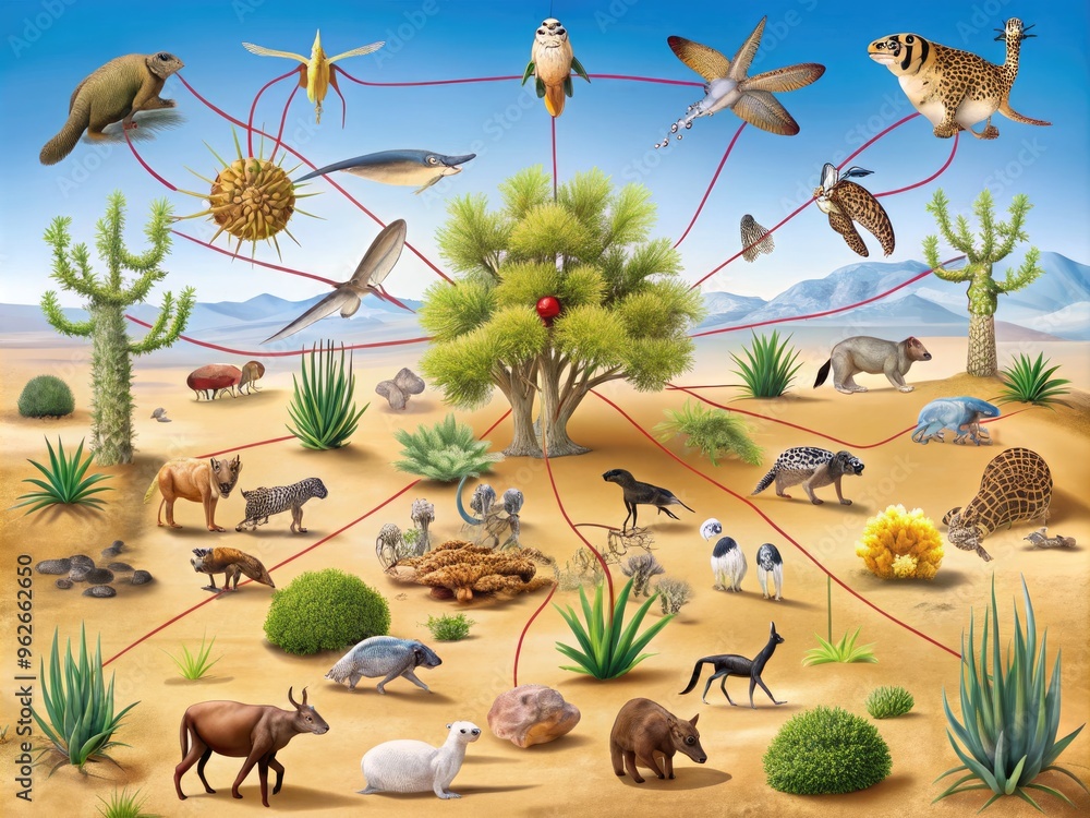 Poster A Detailed Diagram Depicting The Interconnected Relationships ...