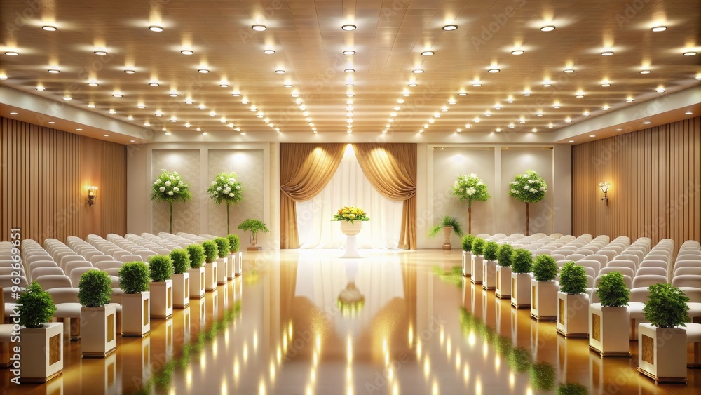 Farewell ceremony in a bright and elegant hall, farewell, ceremony ...