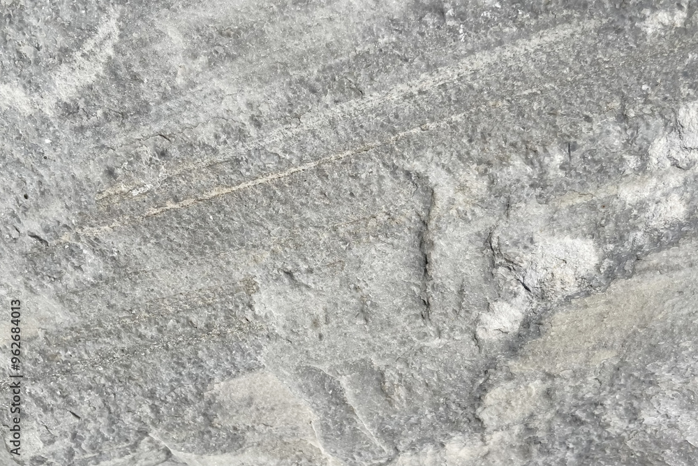 Gray Rock Formation with Marble Texture. Close-up view of a gray ...
