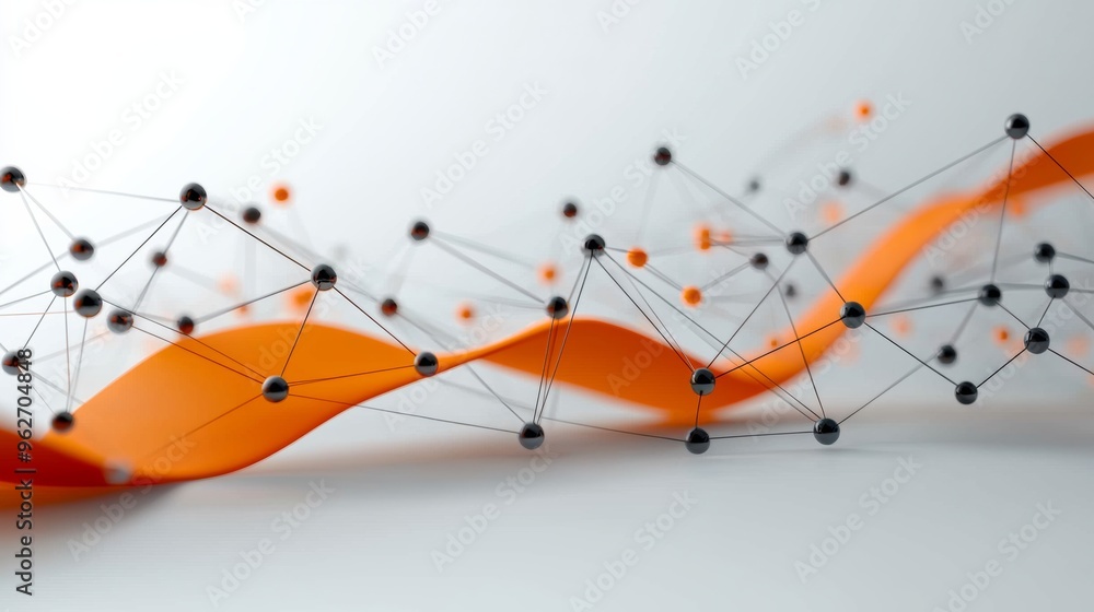 Abstract minimalist symbols of synergy in soft colors, featuring ...