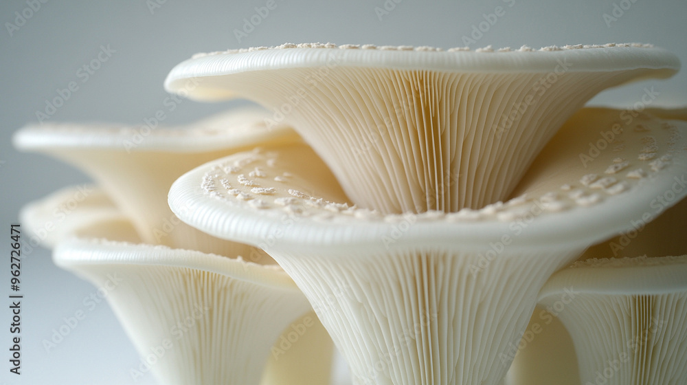 mushroom mycelium showcases its intricate network of white filaments ...