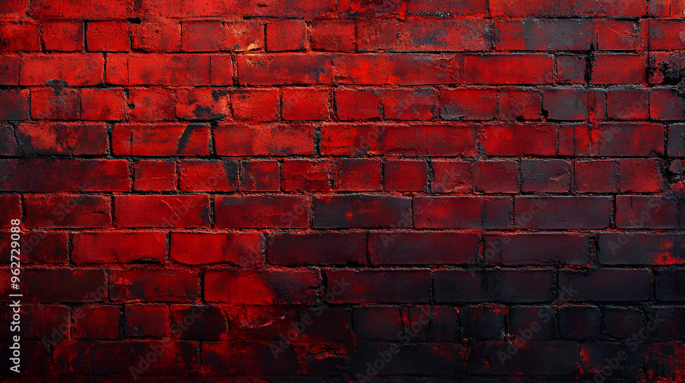surface of red regular brick wall texture , Creepy red wall background ...